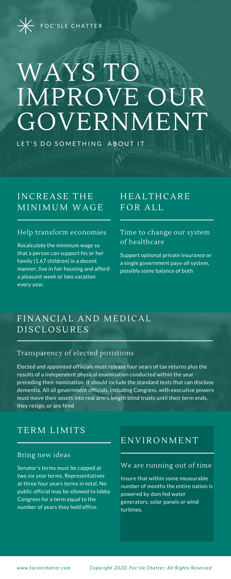 Ways to Improve Our Government – Foc'sle Chatter